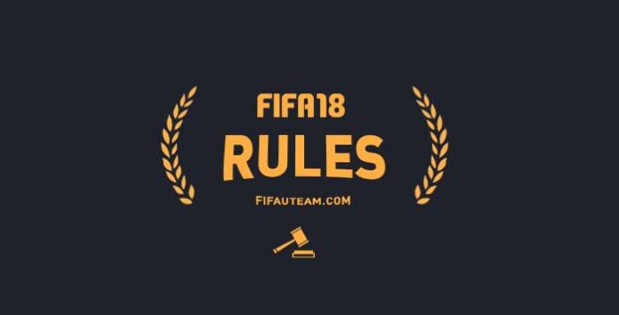 FIFA 18 Rules - Rules of Conduct, Recommendations & Penalties